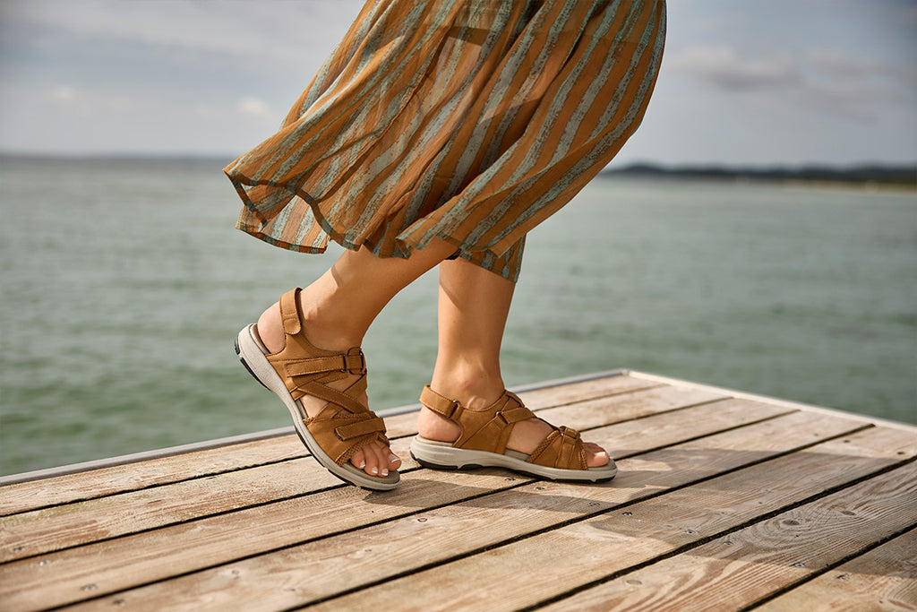 New Feet 241-12-1537 Cognac – Komfortabel Damesko Wide