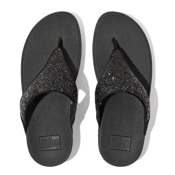 FITFLOP sort glimmer sanda med tå rem